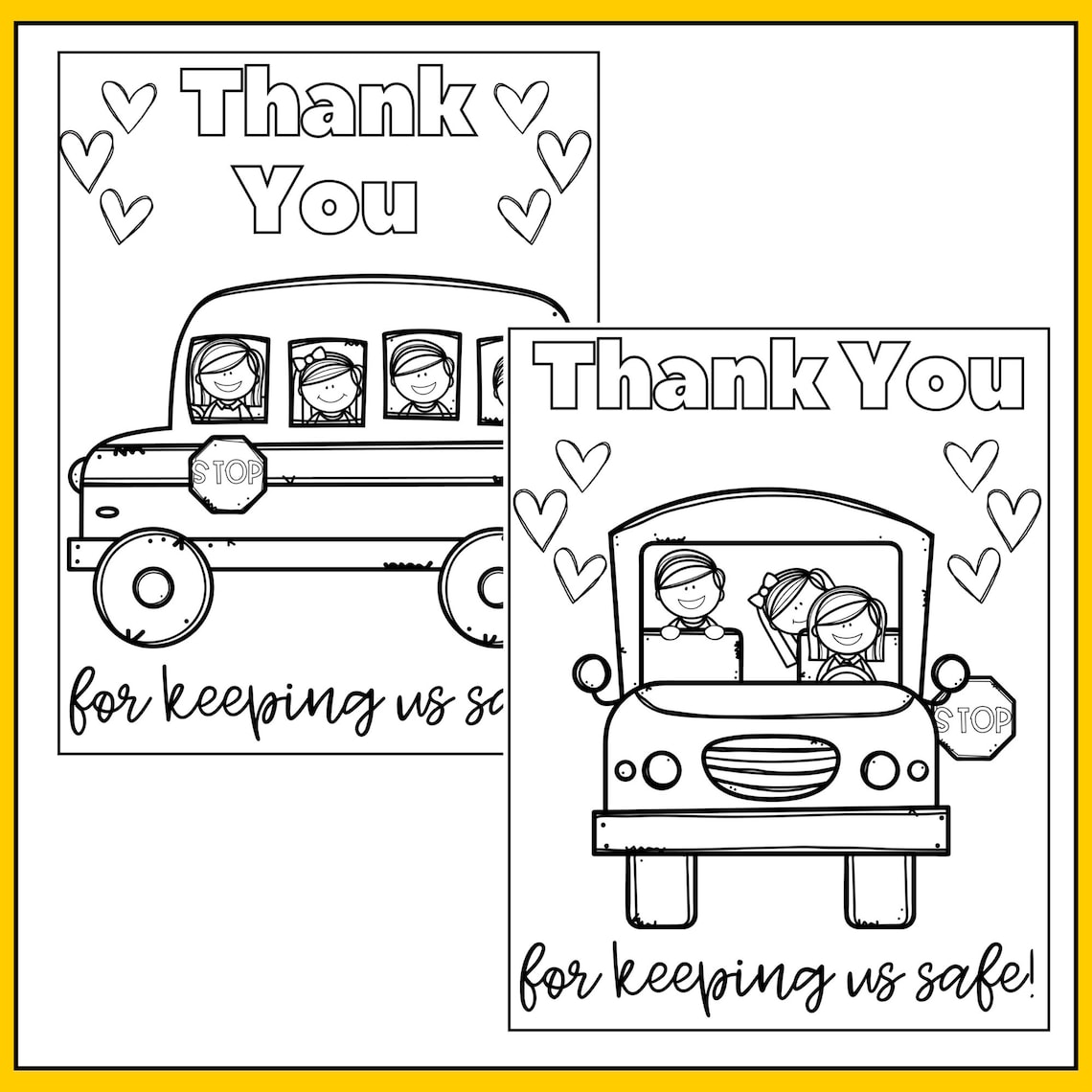 Bus Driver Appreciation - Thank You Letters & Coloring Pages - Download ...