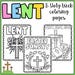 Holy Week Crown Crafts-coloring-palm Sunday, Holy Thursday, Good Friday ...
