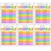 Daily Schedule Rainbow Colorful Editable Template- Powerpoint ...