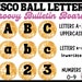 Retro Groovy Disco Ball Letters and Numbers for Bulletin Boards ...