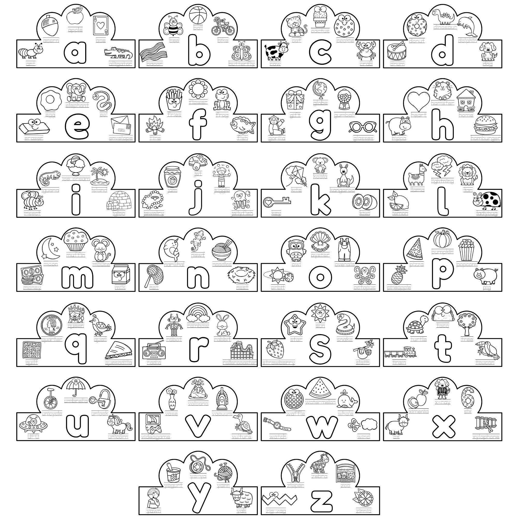 Alphabet Crowns - Letter Sounds ABC Craft Hats - Etsy