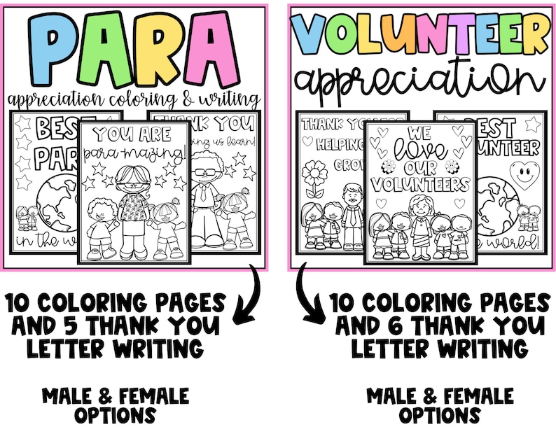 School Appreciation Day Cards & Coloring- Principal, Assistant ...