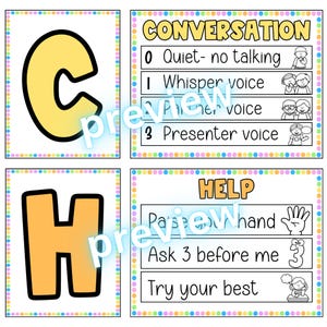 CHAMPS Posters -rainbow Pastel -classroom Management Back to School ...