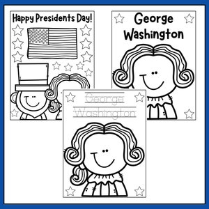 Presidents Day Coloring Pages and Tracing - George Washington, Abraham ...