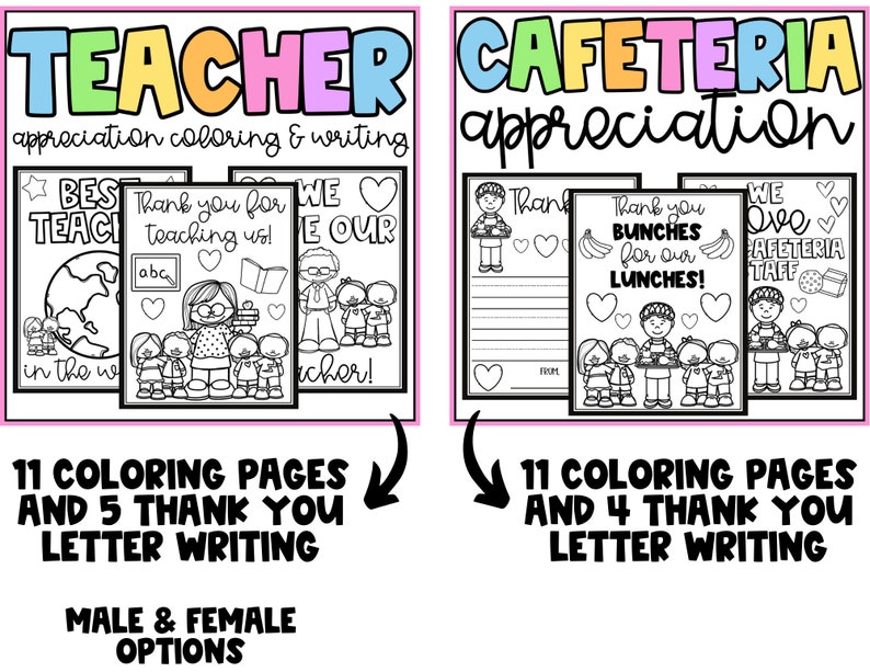 School Appreciation Day Cards & Coloring- Principal, Assistant ...