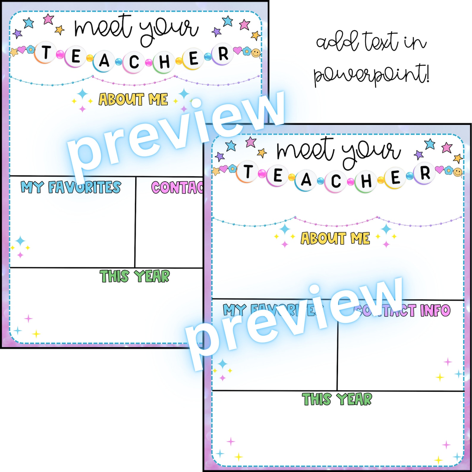 Meet the Teacher Newsletter Templates - Powerpoint - Friendship ...