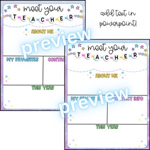Meet the Teacher Newsletter Templates - Powerpoint - Friendship ...