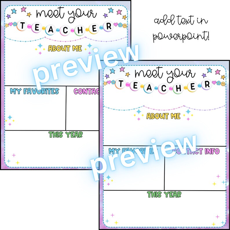 Meet the Teacher Newsletter Templates - Powerpoint - Friendship ...