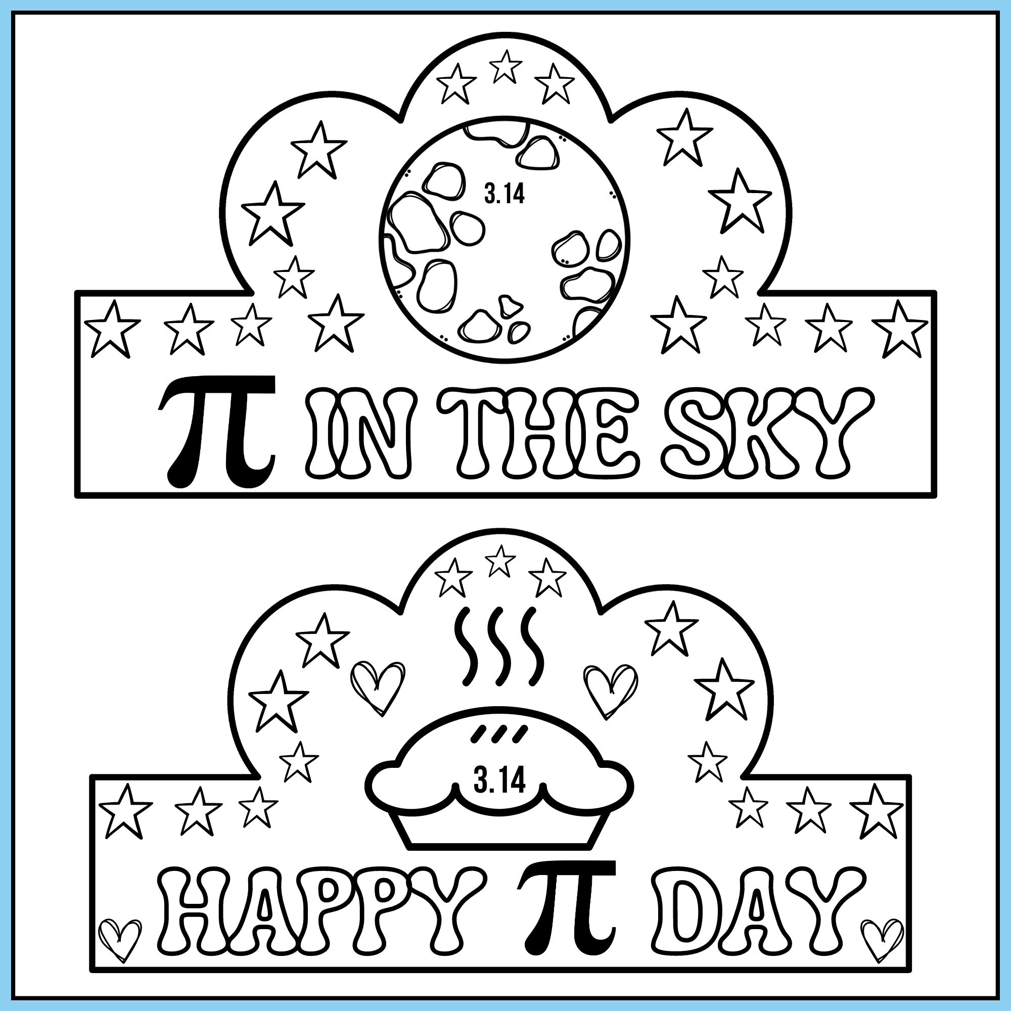 PI DAY Hat Crowns Headband Craft March 14 Cutie Pie - Etsy