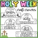 Holy Week Crown Crafts-coloring-palm Sunday, Holy Thursday, Good Friday ...