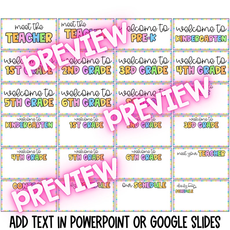 Meet the Teacher Open House Presentation Template Powerpoint and Google ...