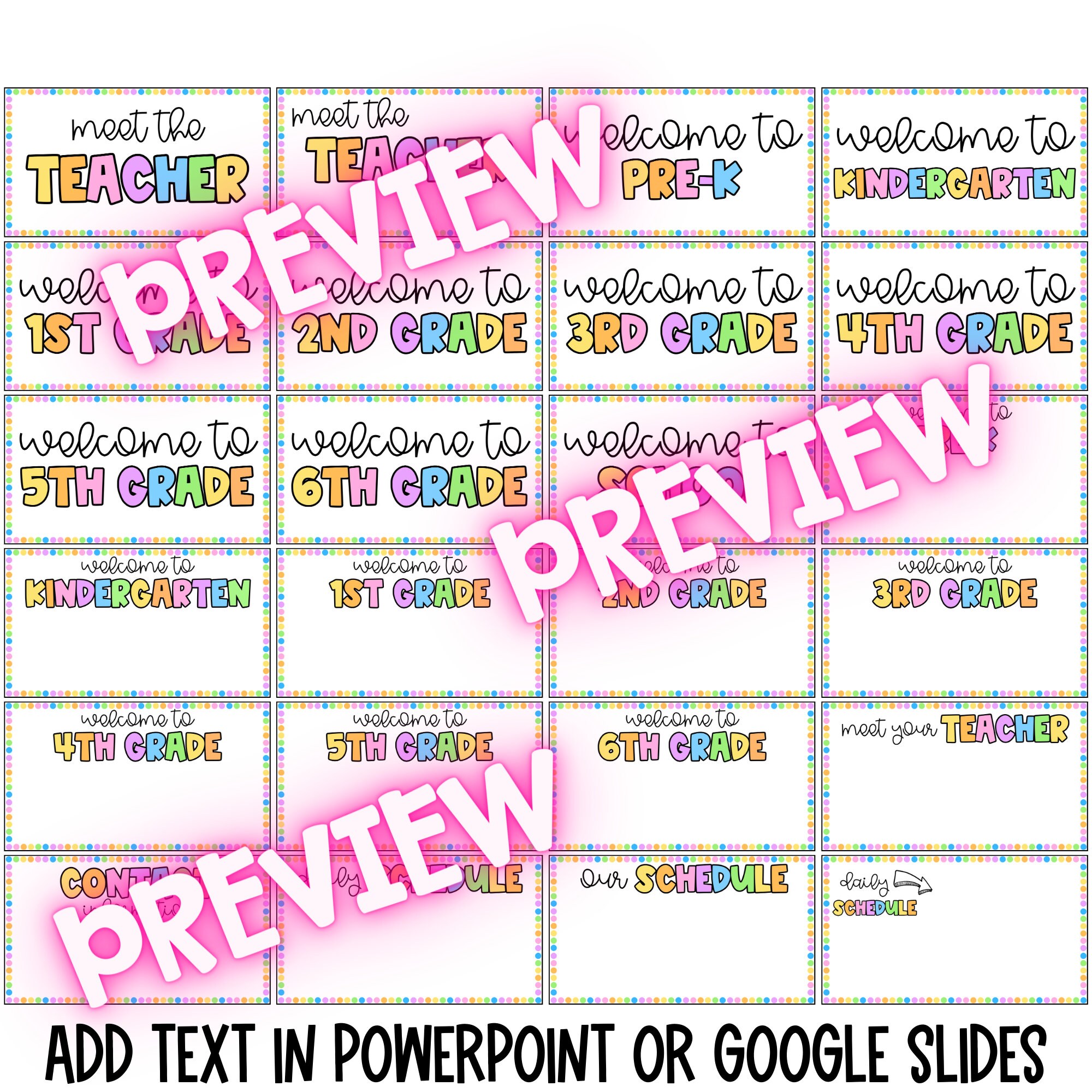 Meet the Teacher Open House Presentation Template Powerpoint and Google ...