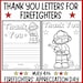 Firefighters Day - Thank You Firefighter Letters and Coloring - Etsy