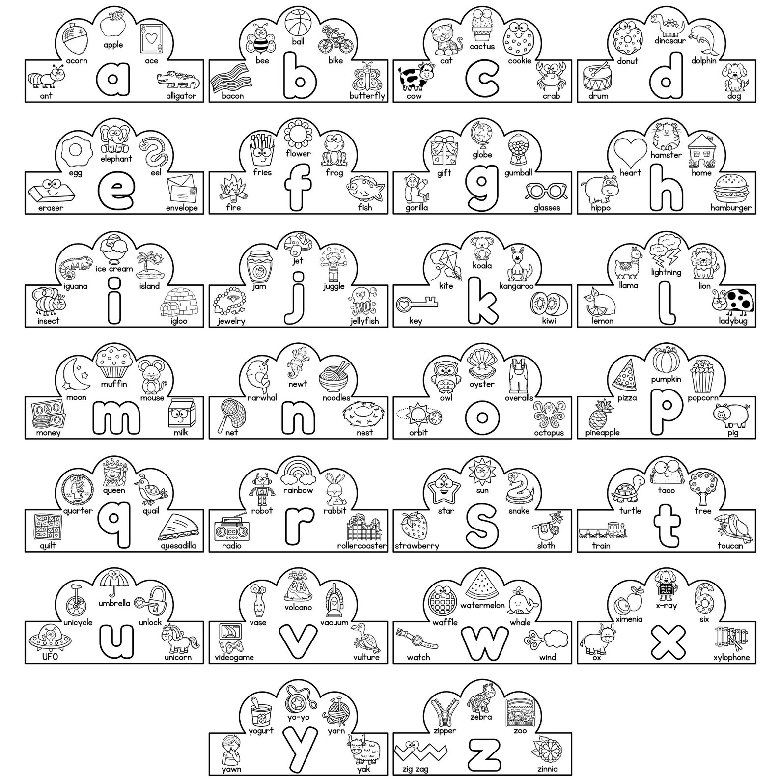 Alphabet Crowns - Letter Sounds ABC Craft Hats - Etsy