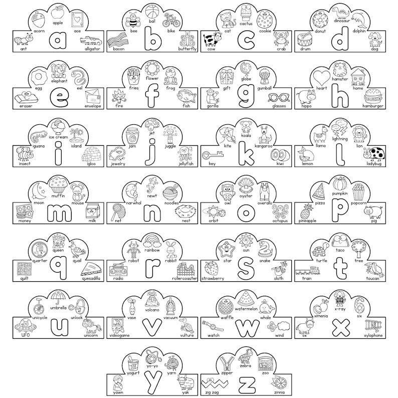 Alphabet Crowns - Letter Sounds ABC Craft Hats - Etsy