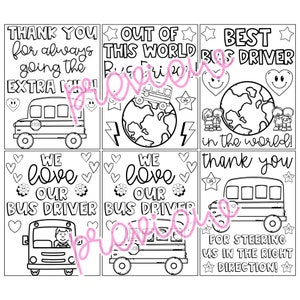 Bus Driver Appreciation - Thank You Letters & Coloring Pages - Download ...