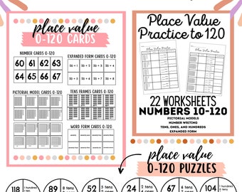 Place Value Worksheets With 100 Chart Number Activities & 100 Square ...