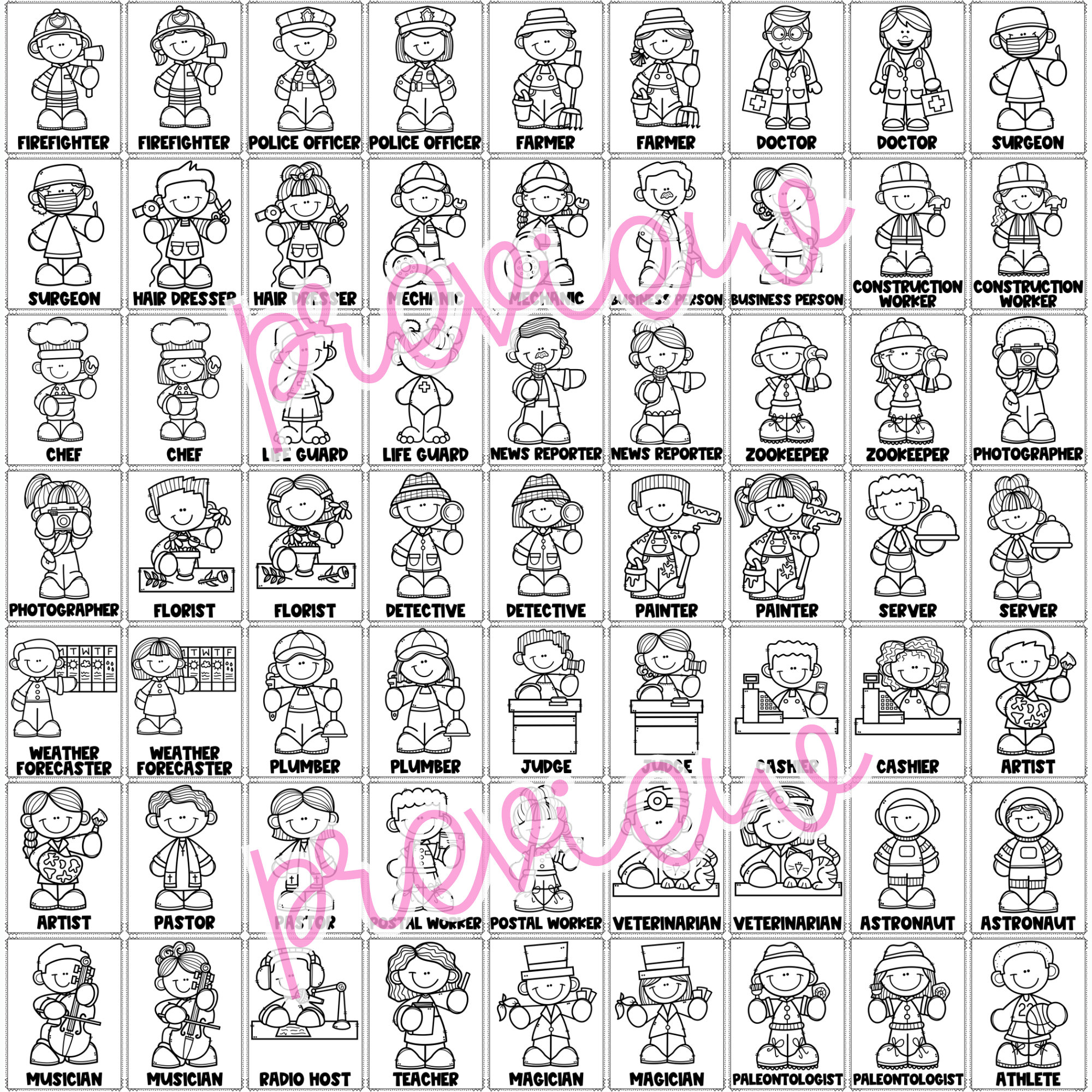 Community Helpers Posters - Occupations in Our Community - Etsy