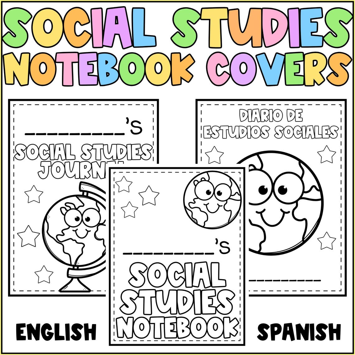 Interactive Notebook Covers -math, Reading, Writing, Science, Social ...