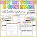 Back to School Forms -meet the Teacher Forms -open House Forms-editable ...