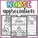 School Nurse Appreciation Day- Thank You Coloring Pages and Writing ...