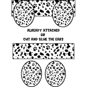 Dalmatian Dog Headbands and Hats - 101 Day Hats - Dalmatian Ears ...