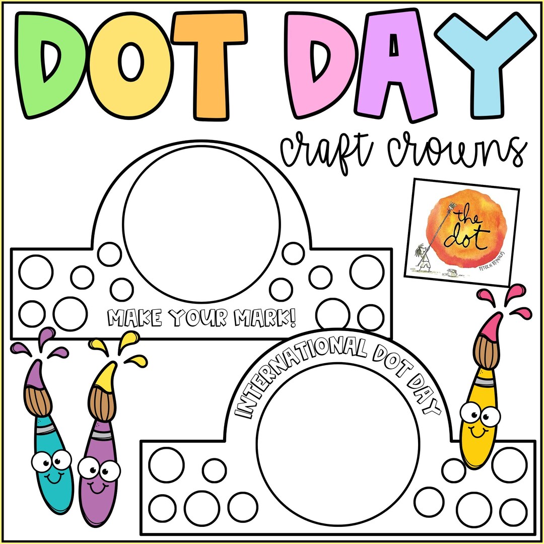 Dot Day Crowns -hats -headbands - International Dot Day September 15 - Etsy