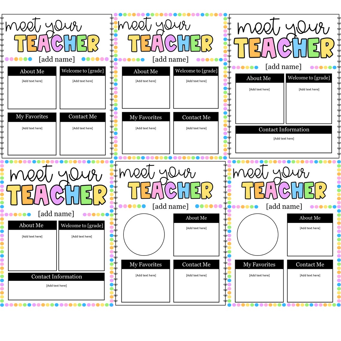 Meet the Teacher Editable Template - Powerpoint - Beginning of Year - Etsy