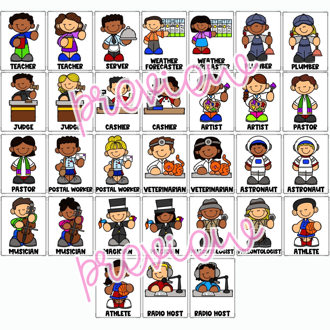 Community Helpers Posters - Occupations in Our Community - Etsy
