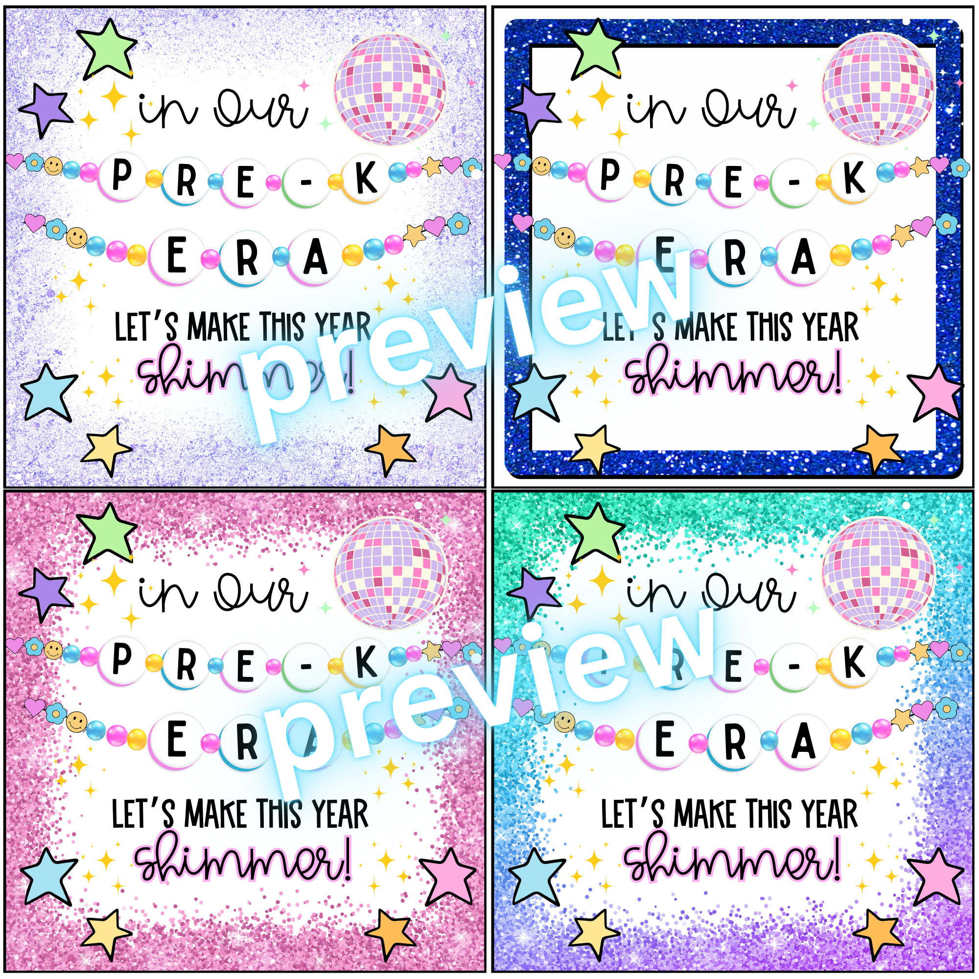 In Our Pre-k Era Gift Tags - Friendship Bracelets - Back to School Gift ...