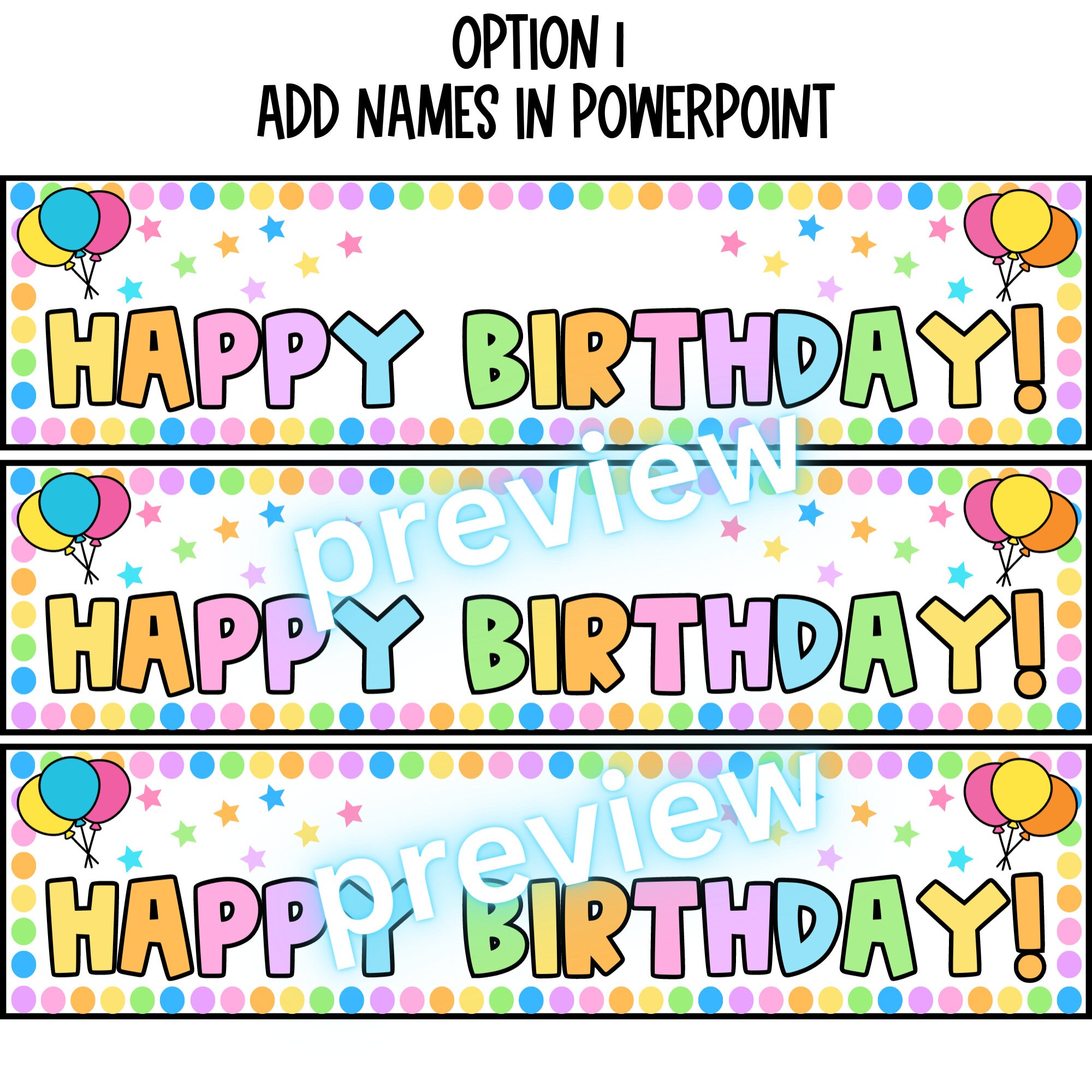 Happy Birthday Bookmarks - Cupcakes - Editable Names - Birthday Gift ...