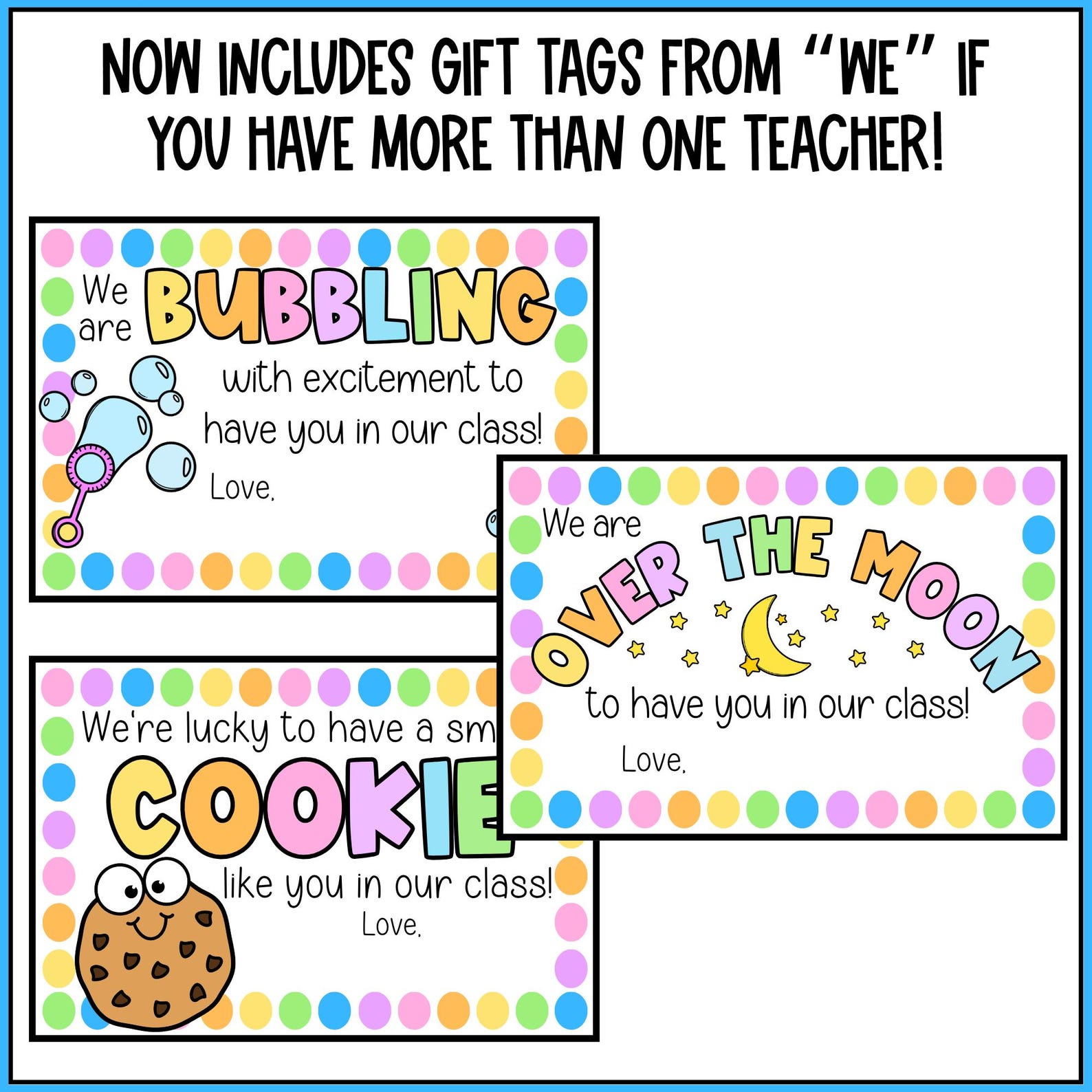 Back to School Gift Tags - Meet the Teacher Open House - Easy Gifts for ...