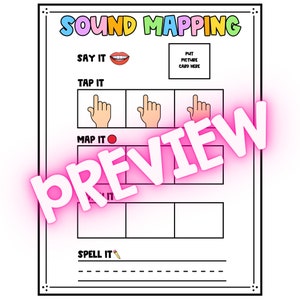 CVC Sound Mapping Activity - Phonics, Literacy Stations, Short Vowels ...