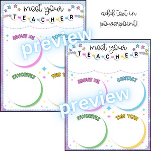 Meet the Teacher Newsletter Templates - Powerpoint - Friendship ...