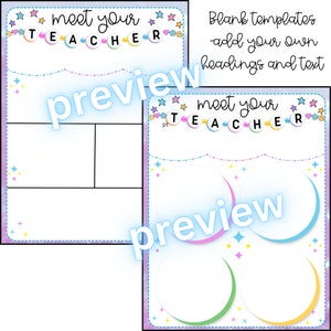 Meet the Teacher Newsletter Templates - Powerpoint - Friendship ...