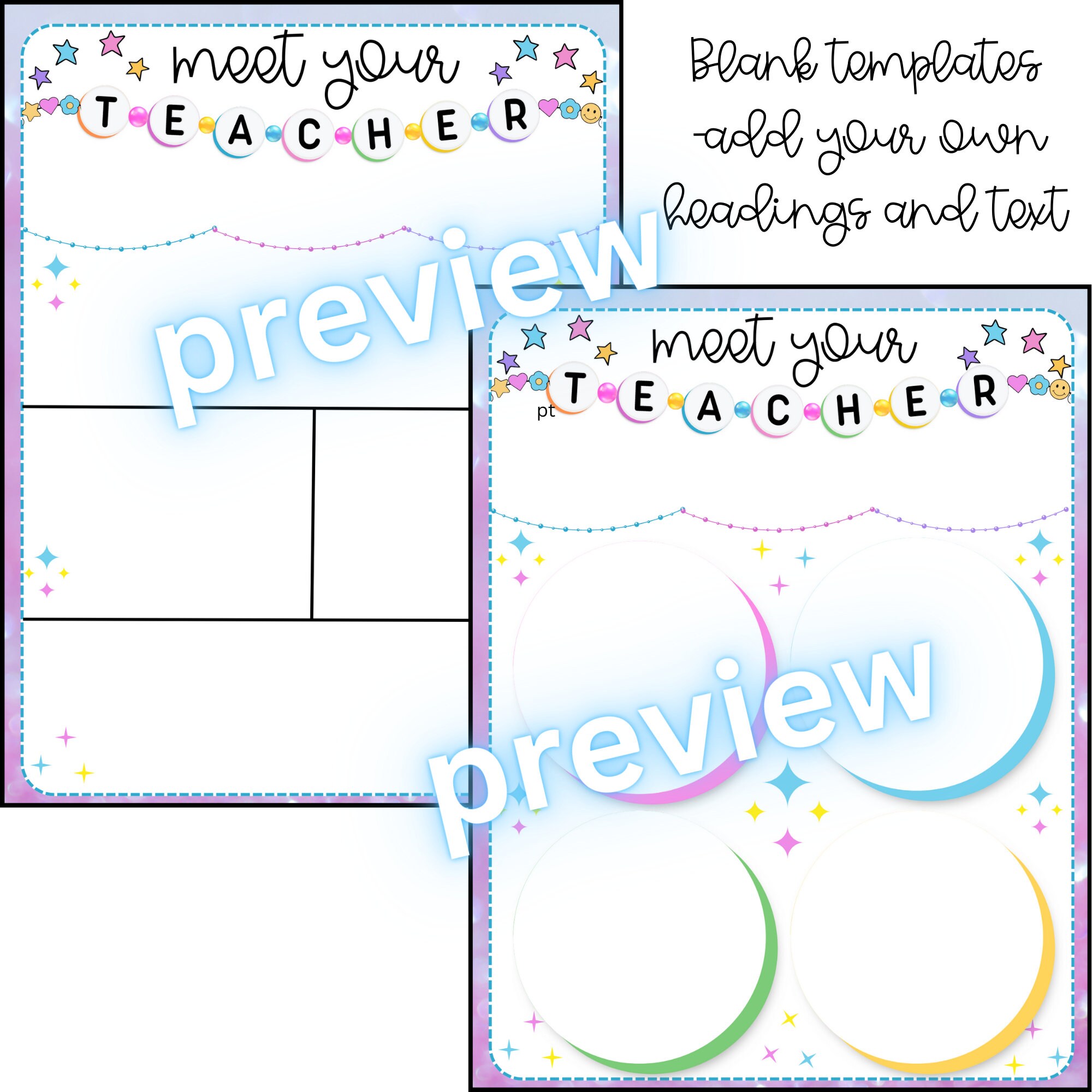 Meet the Teacher Newsletter Templates - Powerpoint - Friendship ...