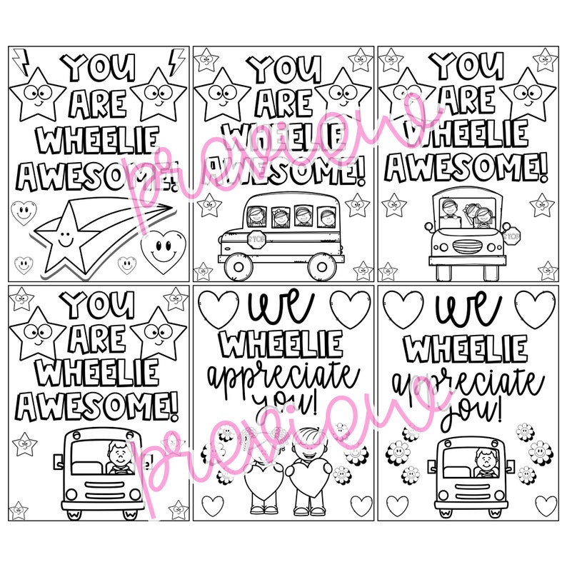 Bus Driver Appreciation - Thank You Letters & Coloring Pages - Download ...