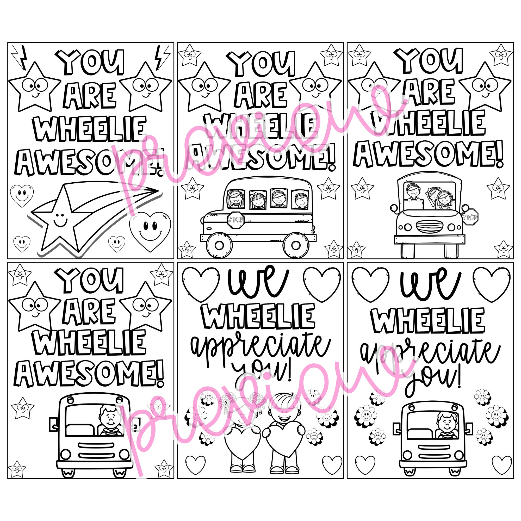 Bus Driver Appreciation - Thank You Letters & Coloring Pages - Download ...