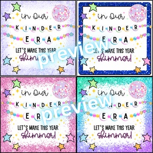 In Our Kindergarten Era Gift Tags -kinder Era- Friendship Bracelets ...