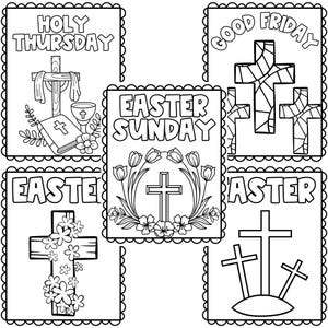 Lent Coloring Pages - Lent, Palm Sunday, Holy Thursday, Good Friday ...