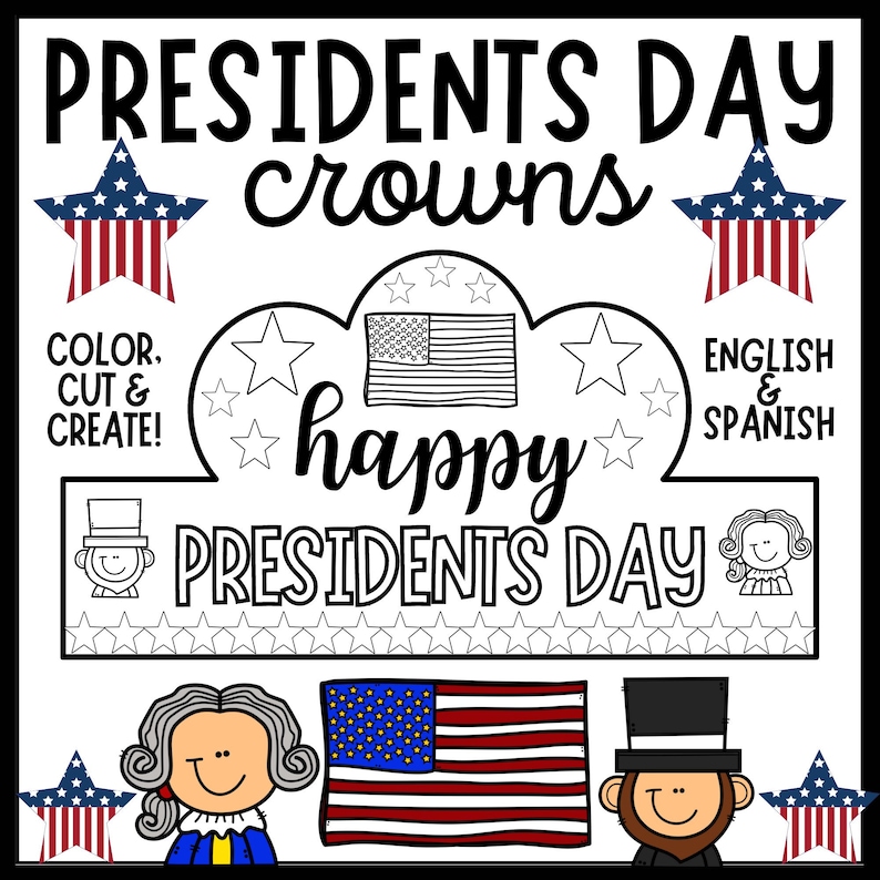 Presidents Day Crowns - Hats - Headbands - Craft for February - George ...