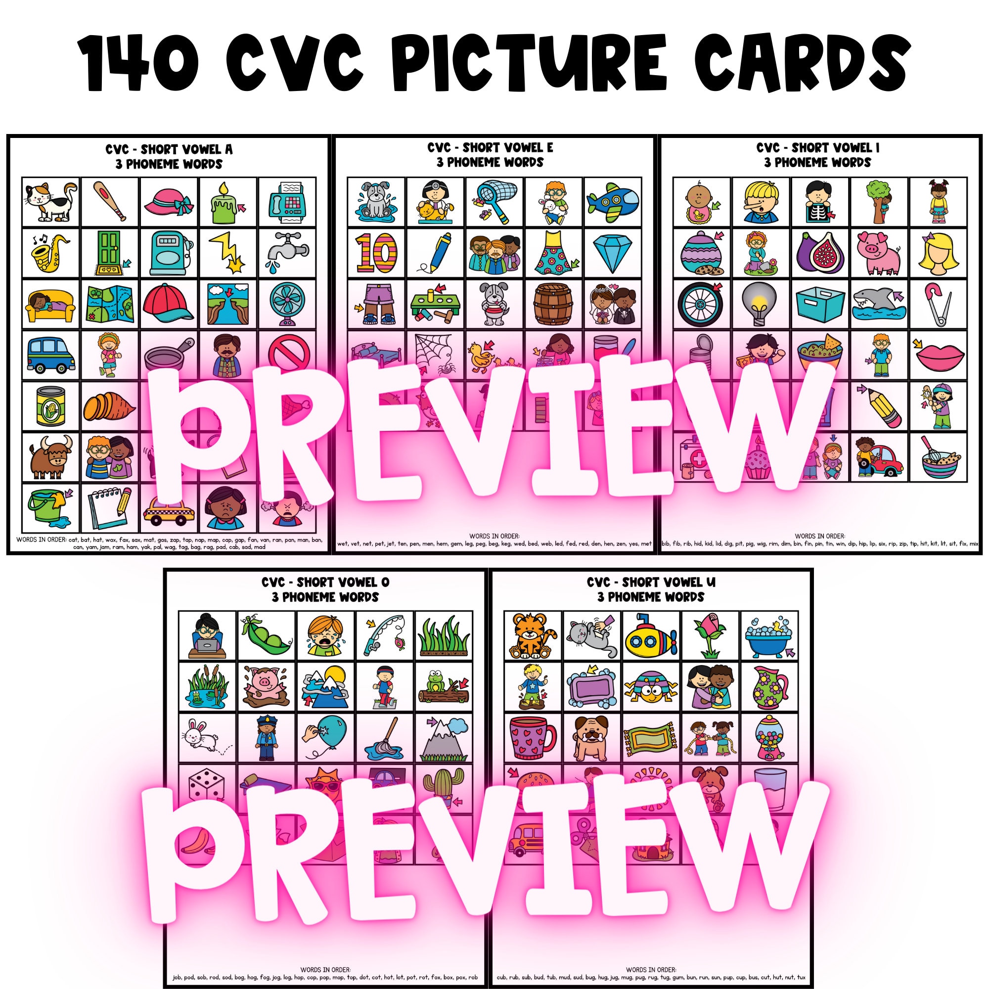 CVC Sound Mapping Activity - Phonics, Literacy Stations, Short Vowels ...