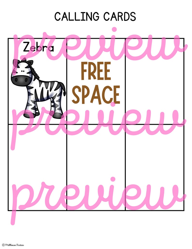Safari BINGO Game - Class or Party Game for African Safari Theme - Etsy