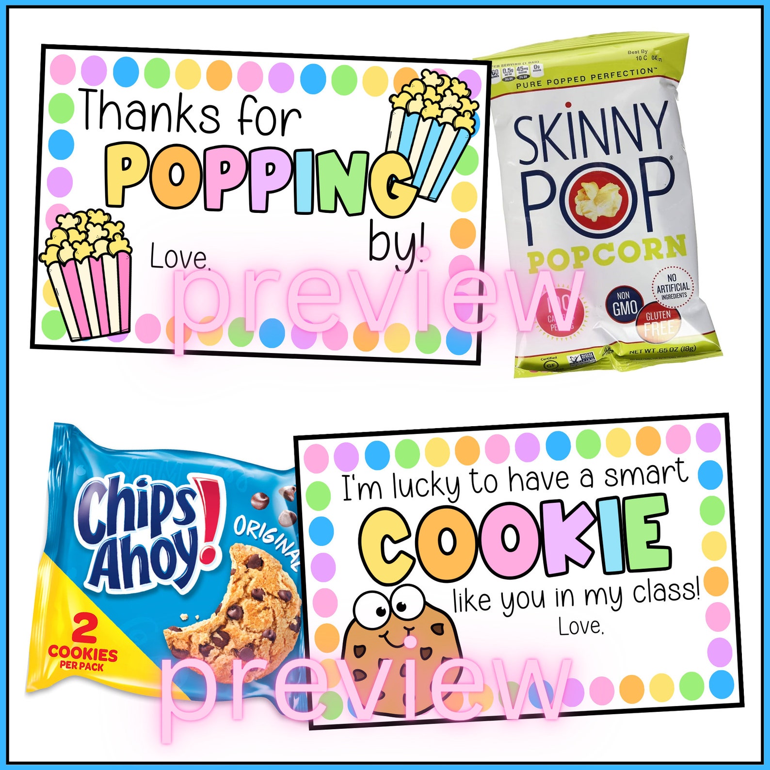 Back to School Gift Tags - Meet the Teacher Open House - Easy Gifts for ...