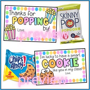 Back to School Gift Tags - Meet the Teacher Open House - Easy Gifts for ...