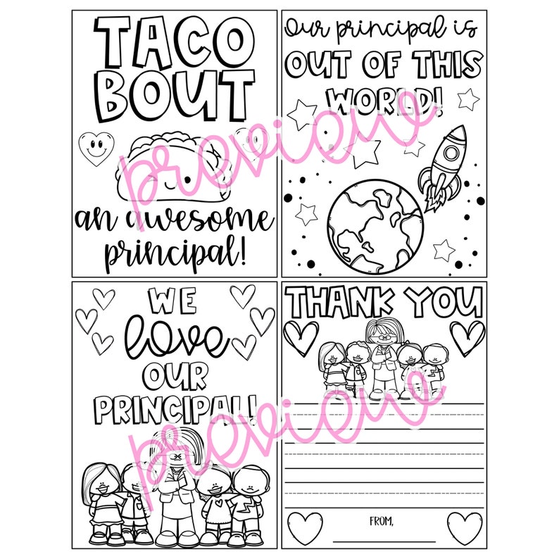 Principal Appreciation - Thank You Letters & Coloring Pages - Download ...