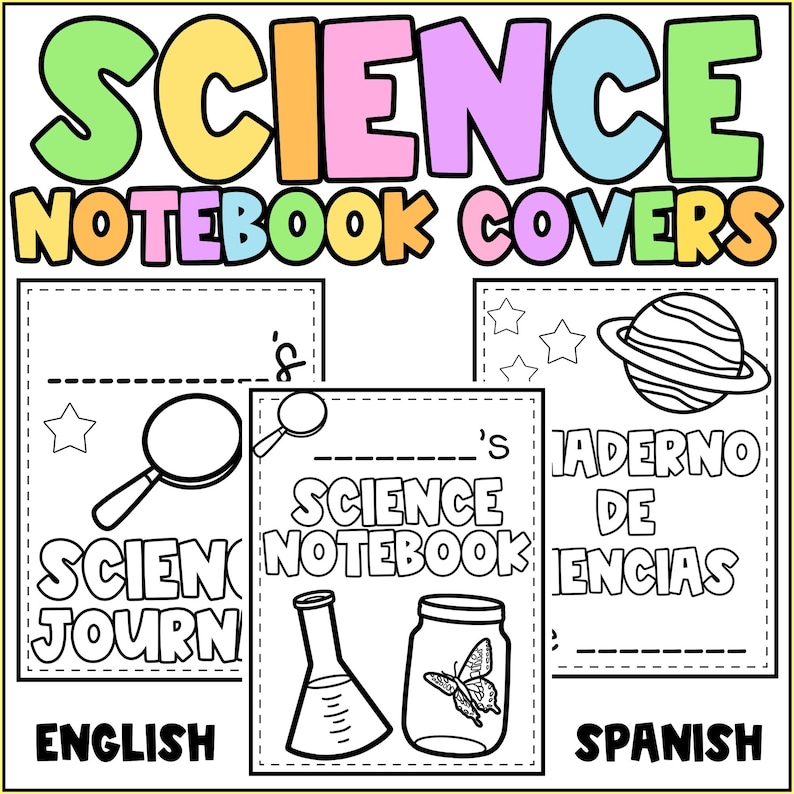 Interactive Notebook Covers -math, Reading, Writing, Science, Social ...