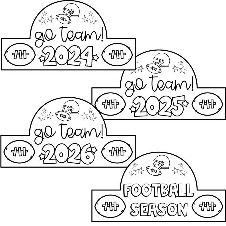 SUPER Football Championship Game Crown Crafts! Hats-headbands ...