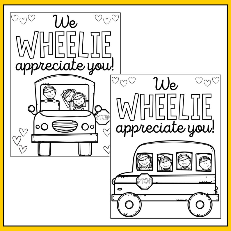 Bus Driver Appreciation - Thank You Letters & Coloring Pages - Download ...
