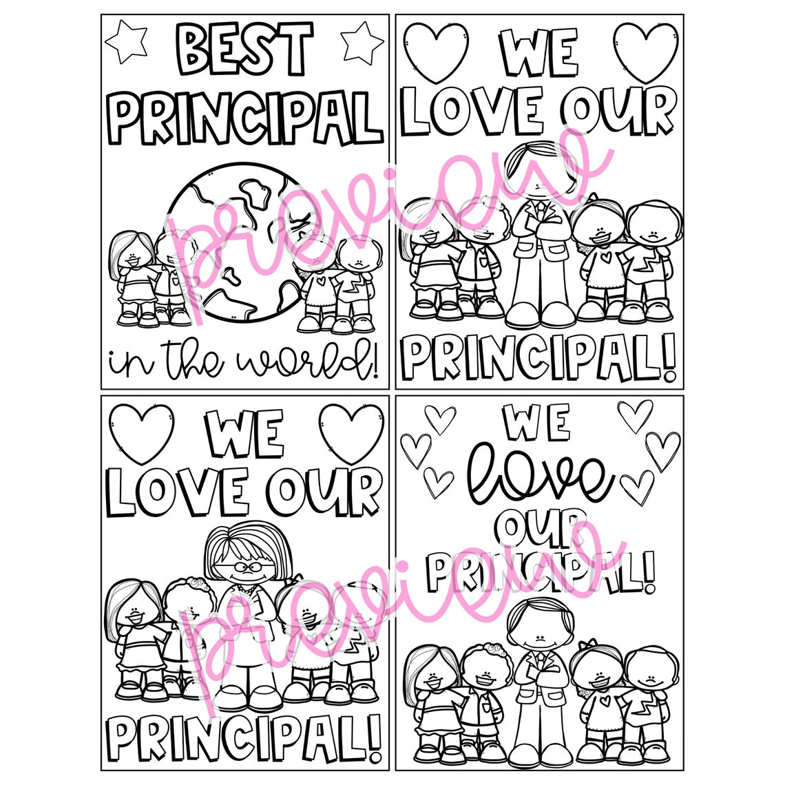 Principal Appreciation - Thank You Letters & Coloring Pages - Download ...